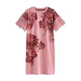 B by Ted Baker Nachthemd Damen Gr&ouml;&szlig;e XXL rostbraun / rosa / magenta / rot