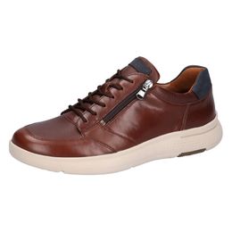Waldläufer WALDLÄUFER Sneaker »Heiko« in Schuhweite H (= sehr weit), Freizeitschuh, Halbschuh, Schnürschuh cognac-blau 9 (43) 9 (43) Sneaker mit zusätzlichem...