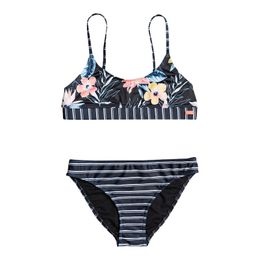 Roxy Triangel-Bikini »Flowers Addict« Anthracite S Rg Tropical Breez 12(148-156cm) - Cup B Cup B 12(148-156cm) Stoff: Weicher, ,...