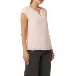 comma, COMMA T-Shirt mit Satinblende POWDER ROSE 42 42 T-Shirt von COMMA