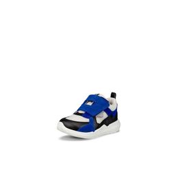 Ecco Lauflernschuh »Biom«, Babyschuh, Klettschuh, Halbschuh, Sneaker mit Klettverschluss weiß-royalblau-schwarz 19 19 Bequeme Halbschuhe für Babies...