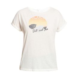 Roxy T-Shirt »Summertime Happiness« weiß XXL XXL Stoff: Leichtes Mischgewebe aus Baumwolle...