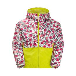 Jack Wolfskin Sommerjacke »VILLI JACKET K« mitKapuze pink-lemonade-all-over 140 140 Leichte Kinderjacke mit UV-Schutz