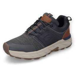 Camel Active Sneaker, Retro Sneaker, Chunky Sneaker, Schnürschuh für den Alltag navy-braun 44 44 Sneaker von Camel Active mit Plateausohle