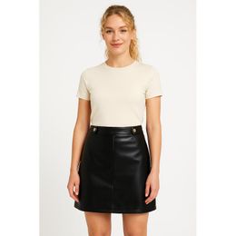 Only Lederimitatrock »ONLISABEL HW FAUX LEATHER SKIRT PNT« Black L (40) L (40) Minirock von Only