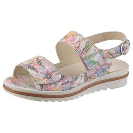 Waldläufer WALDLÄUFER Riemchensandale »HAKURA«, Klettschuh, Sandalette, Keilabsatz, in Komfortweite H (= sehr weit) multicolor 7 (40,5) 7 (40,5) Sandale mit...
