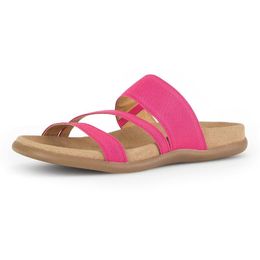 Gabor Pantolette, Keilabsatz, Sommerschuh, Schlappen in sommerlicher Farbpalette pink 40 40 Pantolette mit Gabor Best Fitting Ausstattung
