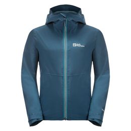 Jack Wolfskin Regenjacke »JWP SHELL K« mitKapuze dark-sea 104 104 Lleichte Regenjacke für Kinder