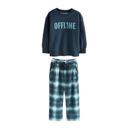 next Schlafanzug Jungen Gr&ouml;&szlig;e 164 navy / himmelblau
