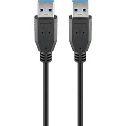 goobay USB 3.0 SuperSpeed Kabel, Schwarz, 1,8m