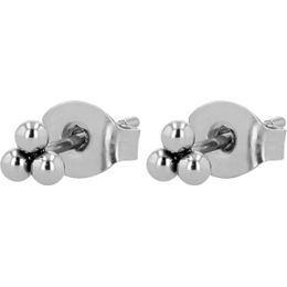 Damen Ohrstecker silberfarben, Größe 0