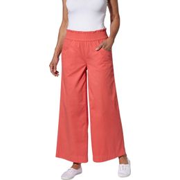 Damen Jeans mit gesmoktem Dehnbund grapefruit, Gr&ouml;&szlig;e 56