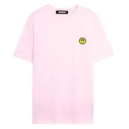 Barrow Unisex. F5BWUATH059 Rosa Iconic-T-Shirt (XL), L&auml;ssig, Baumwolle, Kurzarm