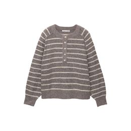 Pull&Bear Pull&Bear Pullover Damen Gr&ouml;&szlig;e S braunmeliert / wei&szlig;