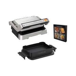 Tefal OptiGrill 4in1 GC774D, Kontaktgrill edelstahl, 2.100 Watt, mit Backschale