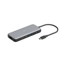 Digitus 7-Port USB-C Docking Station, Dockingstation grau/schwarz