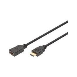 Digitus HDMI High Speed mit Ethernet Verl&auml;ngerungskabel schwarz, 3 Meter