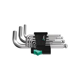 Wera 950 PKS/9 SM N Winkelschl&uuml;sselsatz, metrisch, gestellverchromt (05133163001)