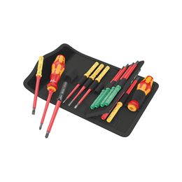 Wera VDE-Wechselklingen mit Handhalter, Kraftform Kompakt VDE 17 Universal 1 Tool Finder, 17-teilig (05006611001)