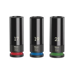 Wera Wheel Impaktor C Set 1 Steckschl&uuml;sseleinsatz-Satz, 1/2"-Antrieb, 3-teilig (05004595001)