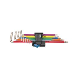 Wera 3967/9 TX SXL Multicolour HF Stainless 1 Winkelschl&uuml;sselsatz mit Haltefunktion, Edelstahl, 9-teilig (05022689001)