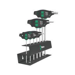 Wera 454/7 HF Set 2 Schraubendrehersatz Quergriff-Schraubendreher Hex-Plus mit Haltefunktion, 7-teilig (05023453001)