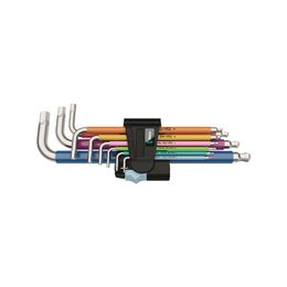 Wera 3950/9 Hex-Plus Multicolour Stainless 1 Winkelschl&uuml;sselsatz, metrisch, Edelstahl, 9-teilig (05022669001)