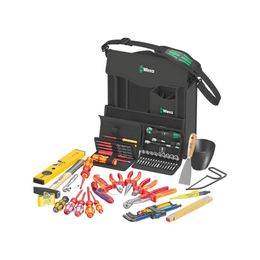 Wera Werkzeugsatz 2go E 1 für Elektroinstallateure mit umfangreichem Werkzeugsortiment in Tasche, 73-tlg. (05134025001)
