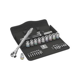 Wera 8100 SC 7 Zyklop Metal-Knarrensatz, Durchsteckvierkant, 1/2"-Antrieb, metrisch, 28-teilig (05004077001)