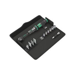 Wera Click-Torque A 6 Set 1 Drehmomentschl&uuml;ssel-Satz aus Stahl mit Umschaltknarre und Zubeh&ouml;r (20-tlg., 2,5 - 25 Nm, 1/4 Antrieb), 5130110001 (05130110001)