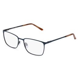 Fielmann 2198 FLEX CL Brille Herren | Fassung: Vollrand, Quadratisch, Blau Matt