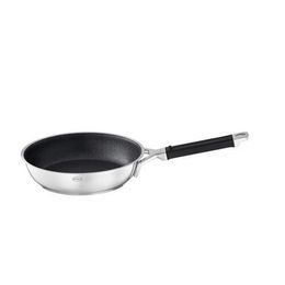 R&ouml;sle R&ouml;sle Bratpfanne Silence Pro, Schwarz, Edelstahl, Metall, 1,4 L, rund, breiter Sch&uuml;ttrand, antihaftbeschichtet, geschmacksneutral, Kochen, Pfannen, Bratpfannen