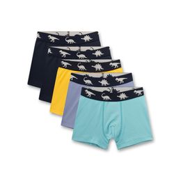 Sanetta Boxershorts Jungen Gr&ouml;&szlig;e 92 nachtblau / aqua / taubenblau / goldgelb / grau