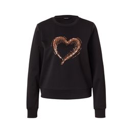 Only Sweatshirt 'ONLMARCY' Damen Gr&ouml;&szlig;e XS gold / schwarz