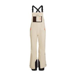 O`Neill O'neill Skihose 'FWC'Peak Bib' Damen Gr&ouml;&szlig;e L beige / orange / schwarz