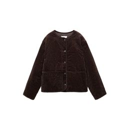 Mango Kids Jacke 'Leo' M&auml;dchen Gr&ouml;&szlig;e 152 dunkelbraun / schwarz