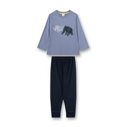 Sanetta Schlafanzug Jungen Gr&ouml;&szlig;e 116 marine / taubenblau