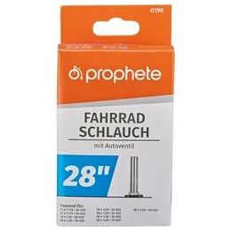 Fahrradschlauch Prophete "f&uuml;r Reifengr&ouml;&szlig;e 27/28", schwarz, Fahrradschl&auml;uche, 48mm, Autoventil (AV), 28 Zoll (71,12cm)