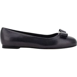 Salvatore Ferragamo Slipper & Pantoletten - Salvatore Ferragamo Varina Ballerina Flats - Gr. 34_5 - in Schwarz - f&uuml;r Damen