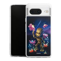 DeinDesign Google Pixel 8 Handy Silikon H&uuml;lle Case transparent Handyh&uuml;lle Baby Groot Marvel Guardians Of The Galaxy Silikon Case