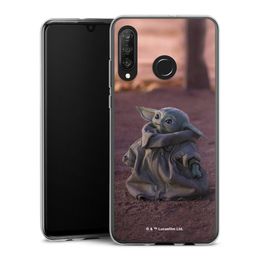 DeinDesign Huawei P30 Lite Handy Silikon H&uuml;lle Case transparent Handyh&uuml;lle The Child Star Wars Baby Yoda Silikon Case