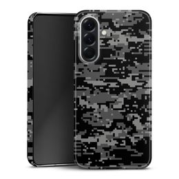 DeinDesign Galaxy A56 5G Handy Premium Case Smartphone Handyhülle Schutzhülle glänzend Tarnmuster Camouflage Pixel Premium Case