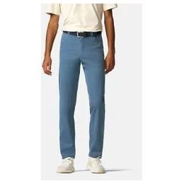 Chinos MEYER "DUBLIN", Herren, Gr. 25, Normalgr&ouml;&szlig;en, blau, 75% Baumwolle, 21% Lyocell, 4% Elasthan, unifarben, regular fit kn&ouml;chellang, Hosen, aus Bio-Baumwolle
