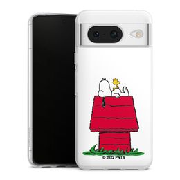 DeinDesign Google Pixel 8 Handy Silikon H&uuml;lle Case transparent Handyh&uuml;lle Snoopy Peanuts Official Licensed Product Silikon Case
