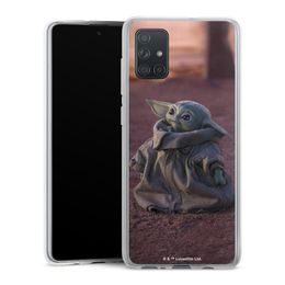 DeinDesign Galaxy A71 Handy Silikon H&uuml;lle Case transparent Handyh&uuml;lle The Child Star Wars Baby Yoda Silikon Case