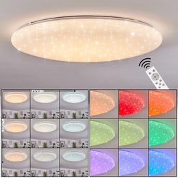 hofstein Mixta Deckenpanel LED Wei&szlig;, 1-flammig, Fernbedienung, Farbwechsler