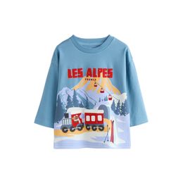 next Shirt Jungen Gr&ouml;&szlig;e 74 rauchblau / gelb / rot / wei&szlig;