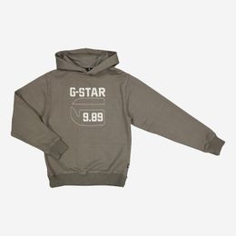 G-Star Raw Grüner Kapuzenpullover mit Logo