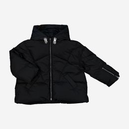 Schwarze Daunenjacke