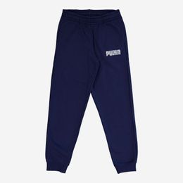 Puma Dunkelblaue Jogginghose mit Fleece-Futter